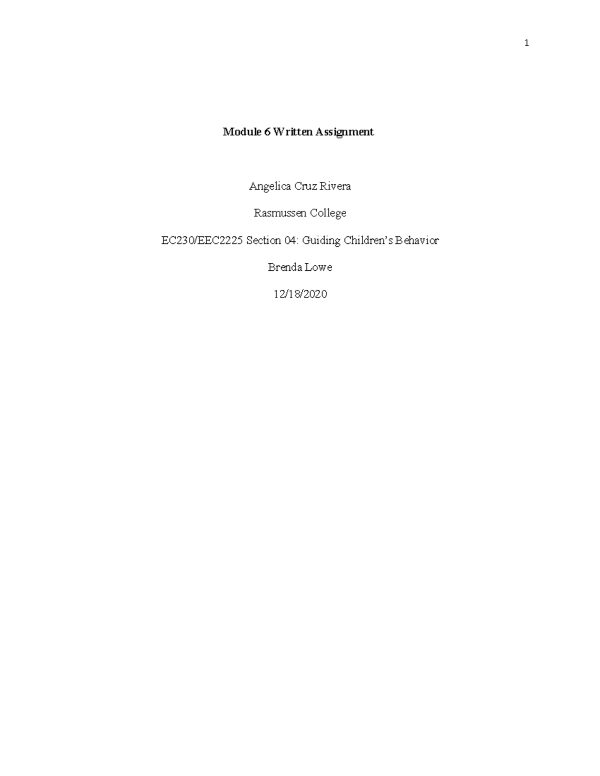 ACruz Rivera Mod6Written Assignment 12182020 - EEC 2225 - Studocu