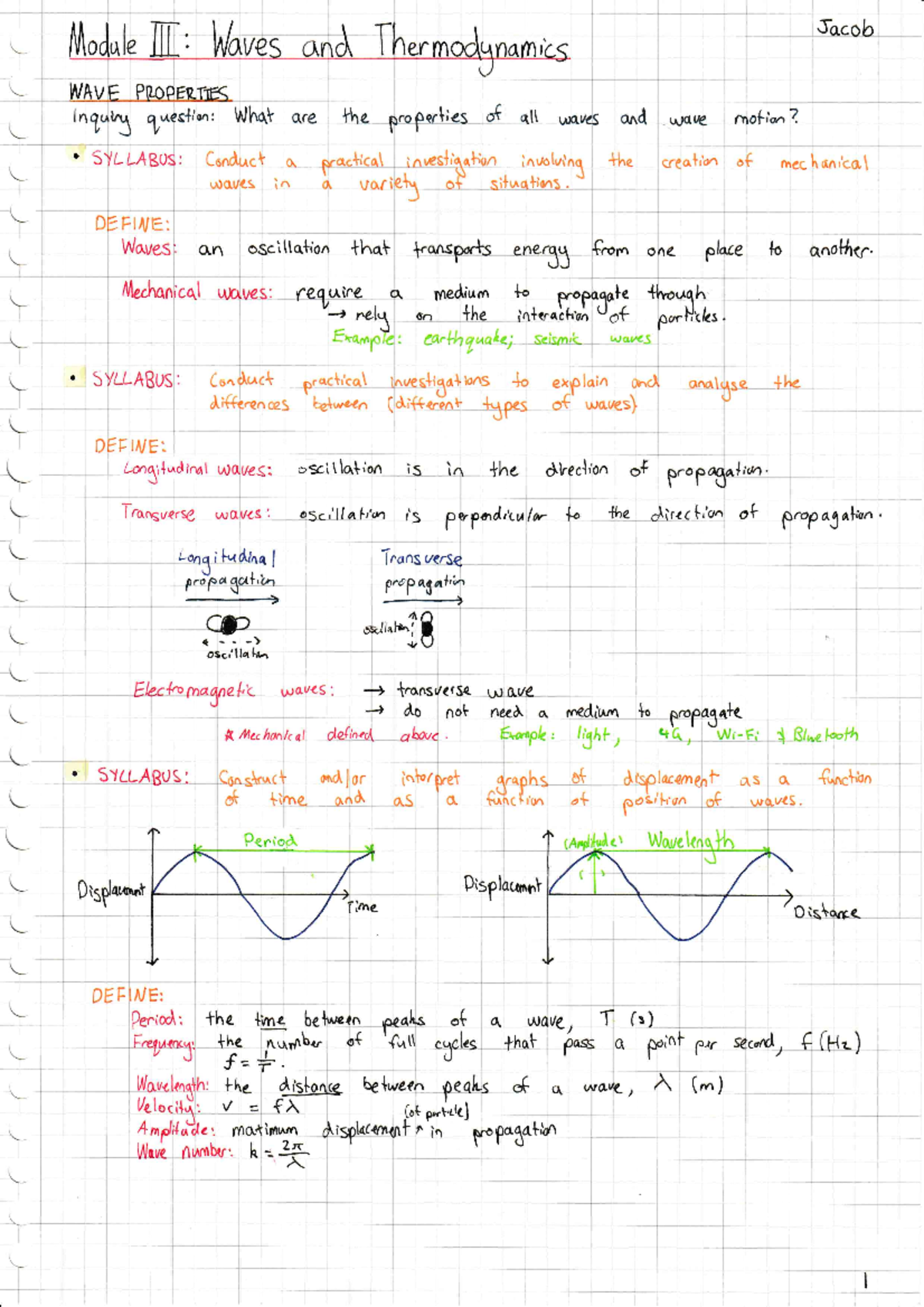 Module 3 - Waves and Thermodynamics - Studocu