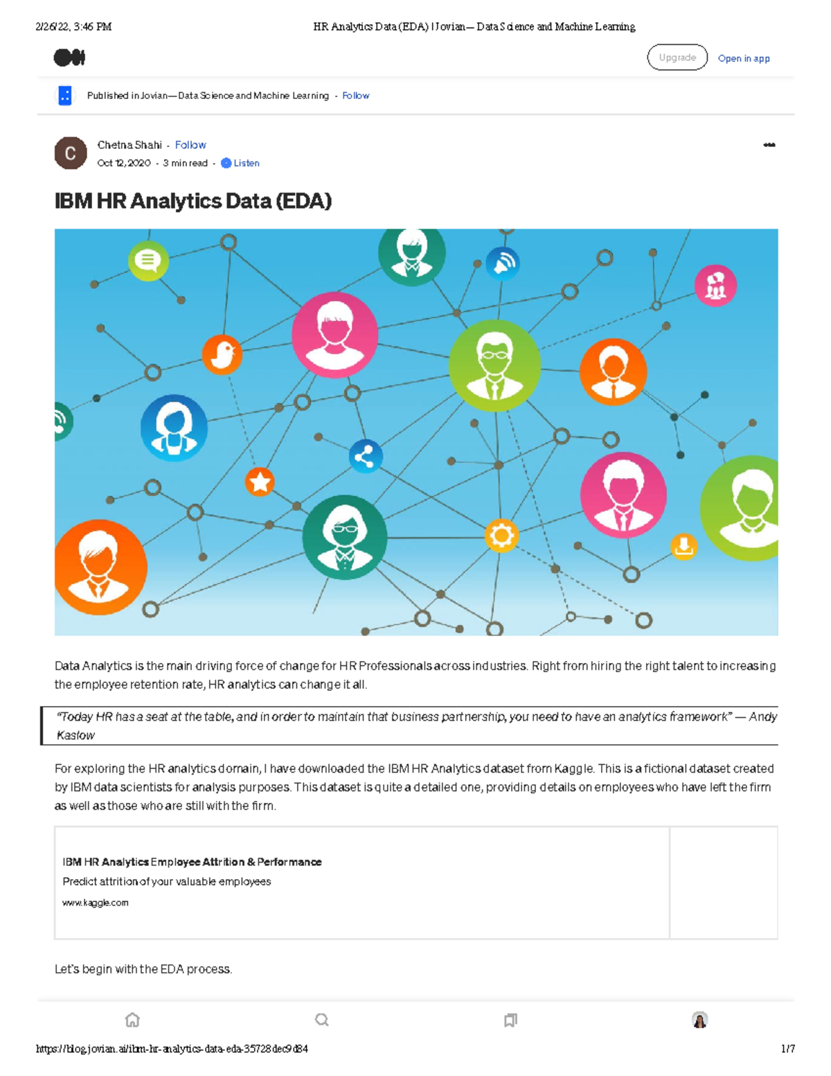 Hr Analytics Data Eda Jovian — Data Science And Machine Learning Published Injovian — Data