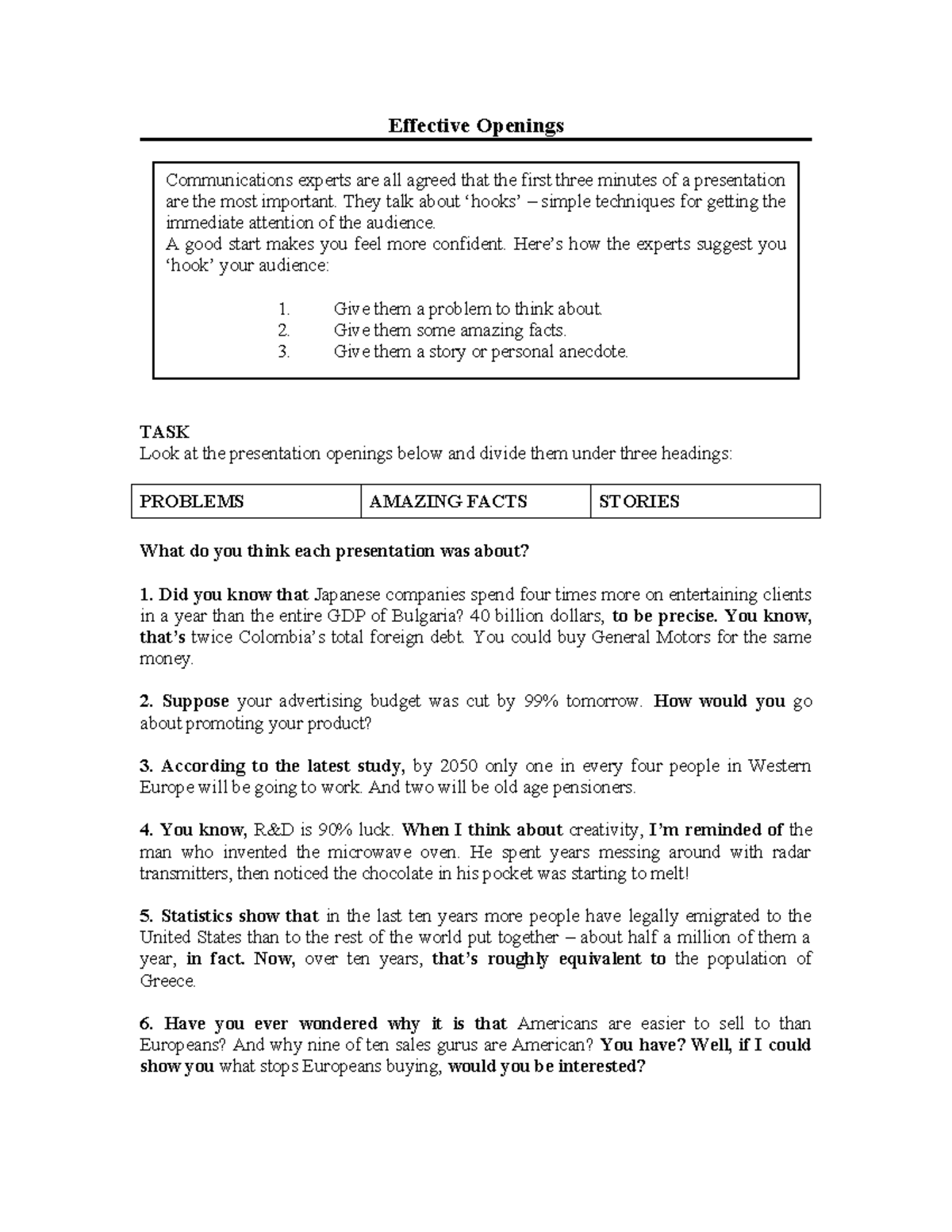 3. Effective Openings - wdwd - Effective Openings TASK Look at the ...