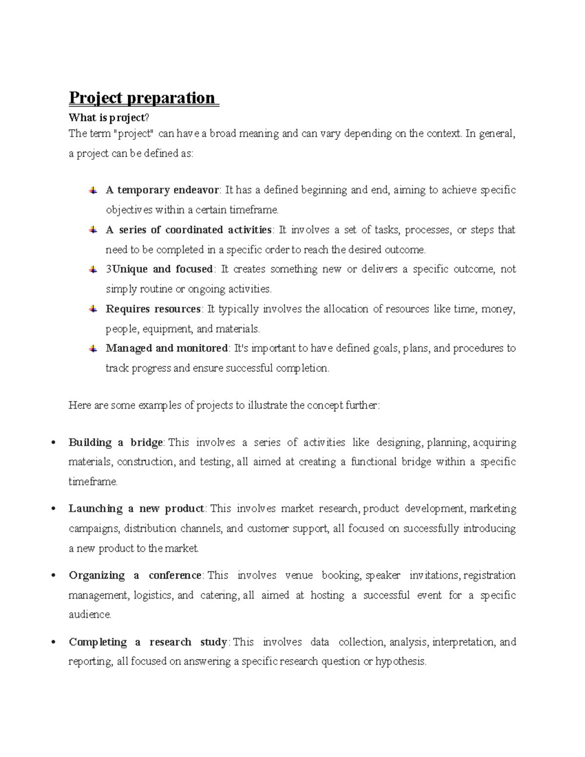 Project preparation - internship report - Project preparation What is ...