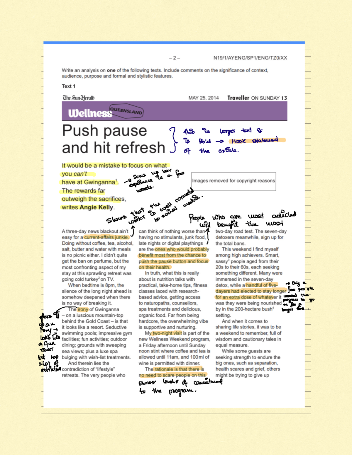 Paper 1 First text Analysis - ENGL 110 - Studocu