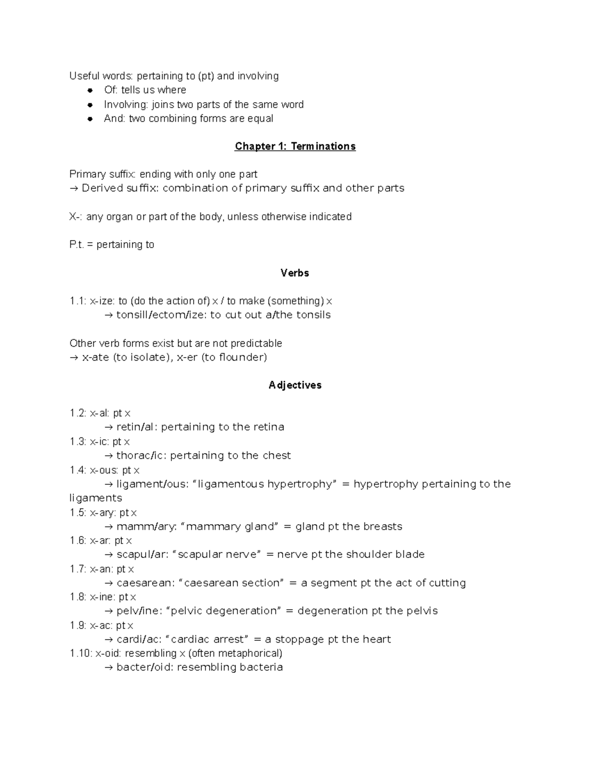 Class 1, different types of terminations , pertaining to - 2MT3 ...