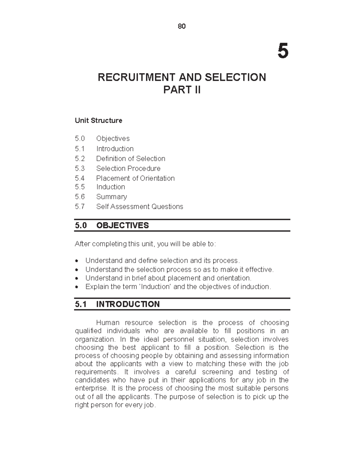 Human-Resource-Management-Paper-1chapter 5 - 5 RECRUITMENT AND ...