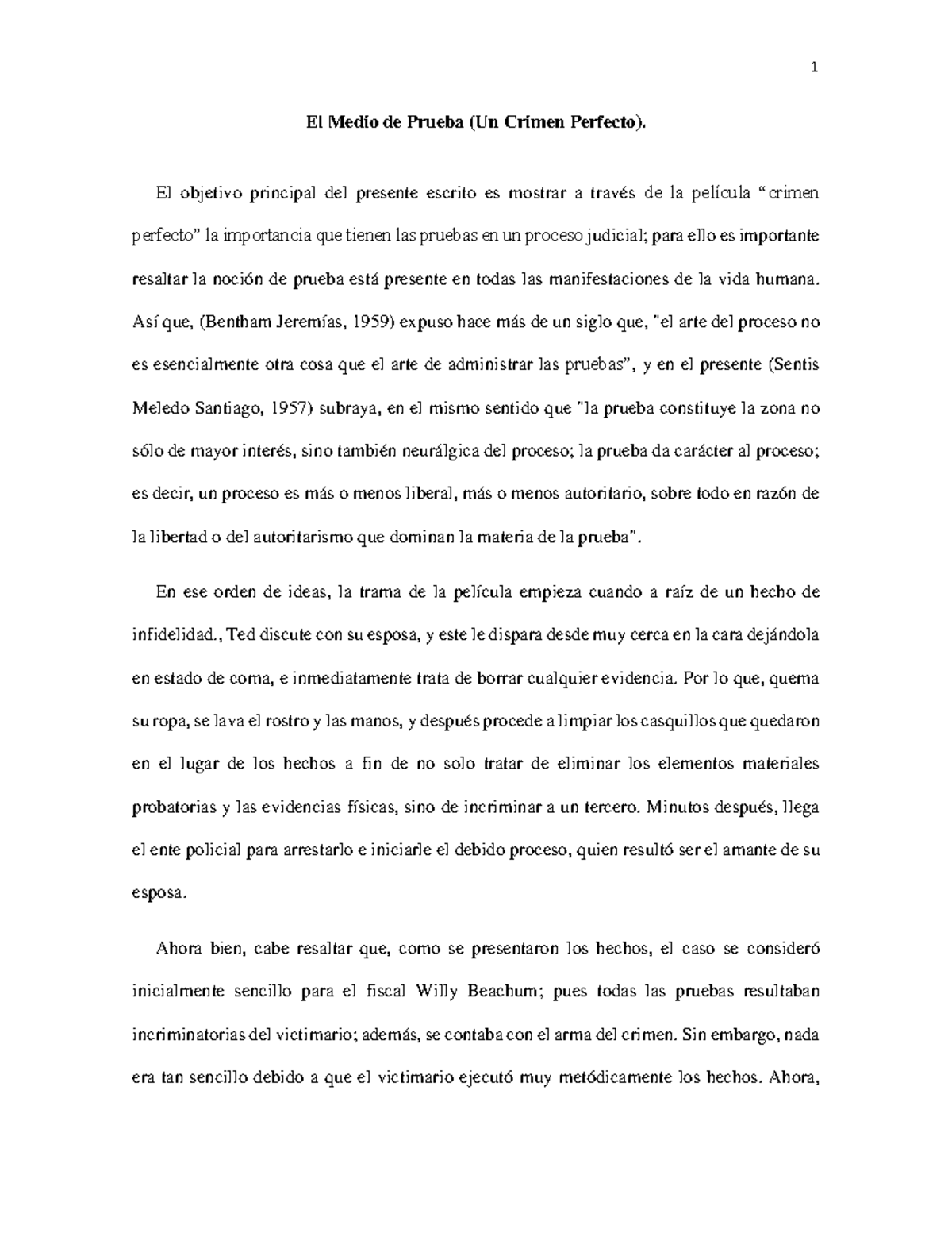 El medio de prueba (crimen perfecto) - Jhon edwin Garcia - 1 El Medio ...