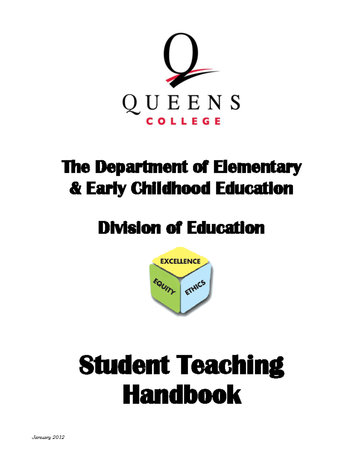 EECE Field Placement Handbook - The Department of Elementary & Early ...