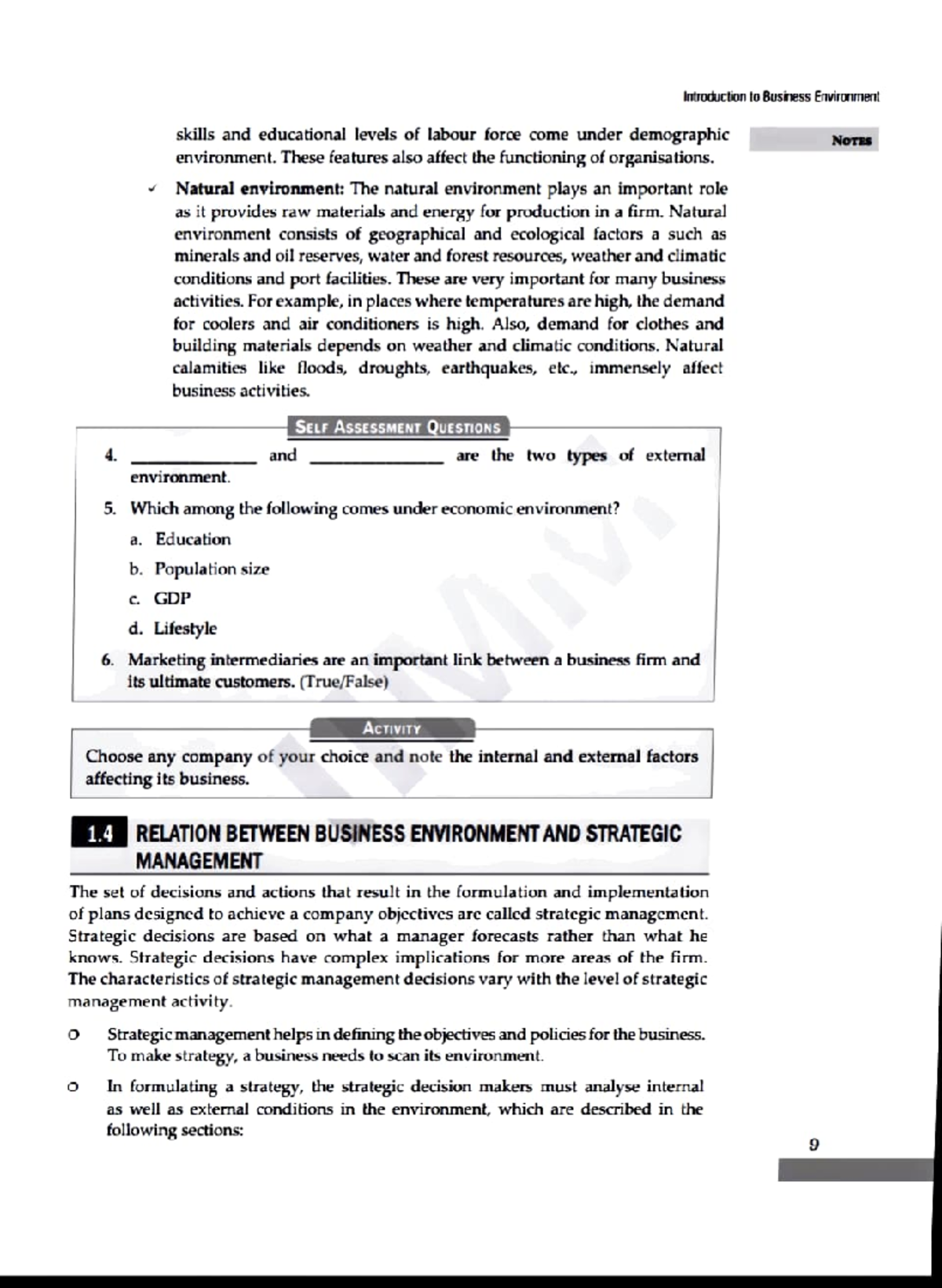 Business environment 5 - Introduction to Business Environment skills ...