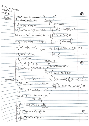 Integration of Rational Functions by Partial Fractions - MTH 251 - Studocu