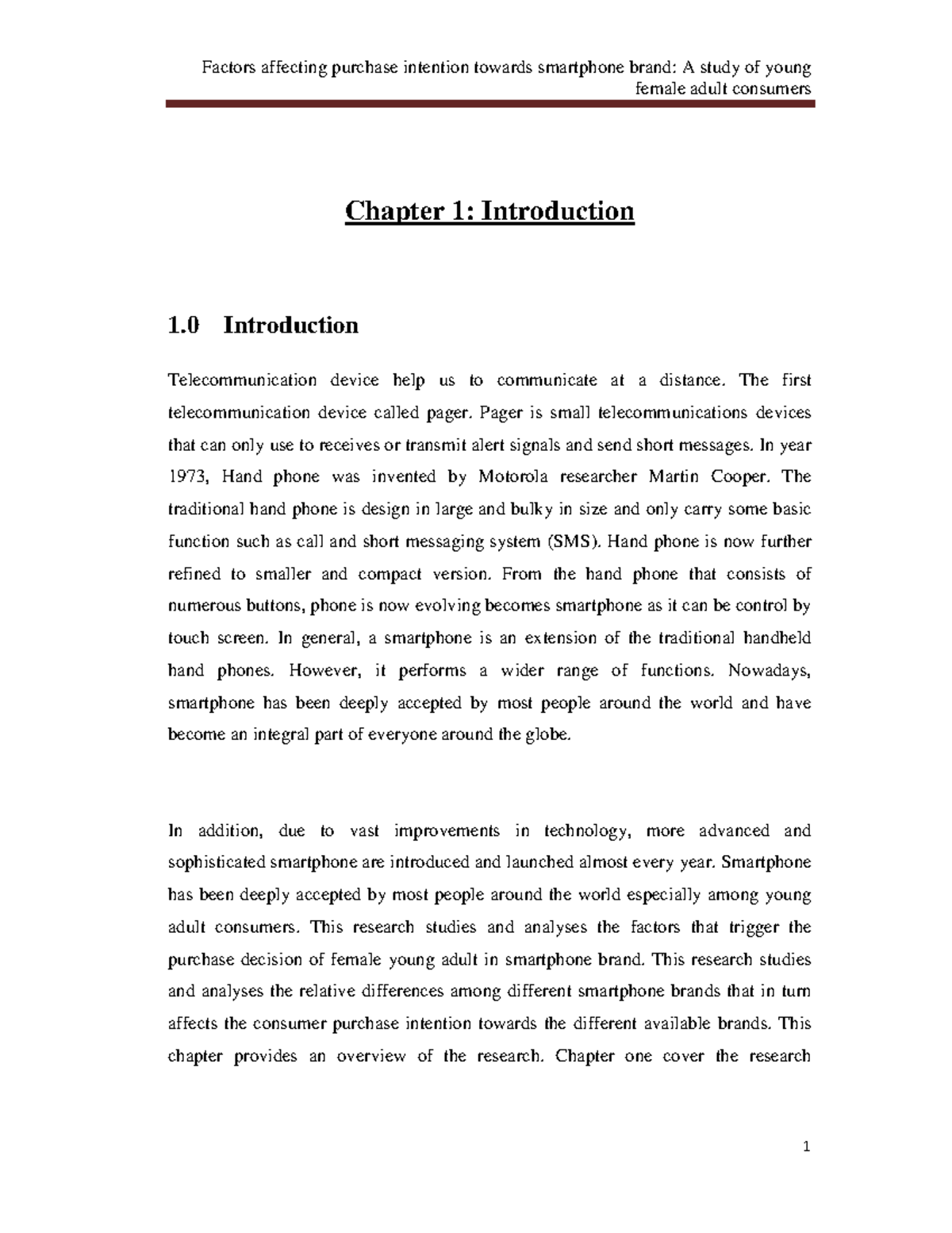 behaviour of consumers - Factors affecting purchase intention towards ...