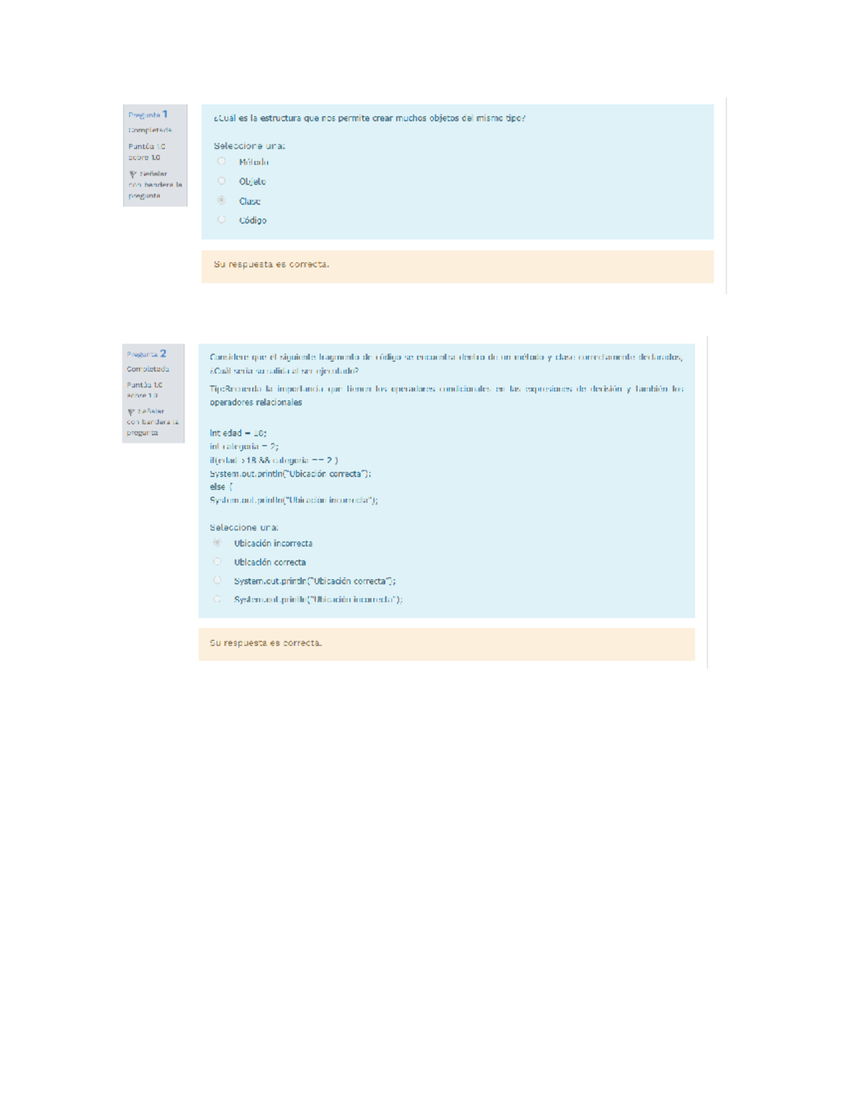 Examen semana 4 Programacion enfocada a objetos - Programacion Orientada a Objetos - Studocu