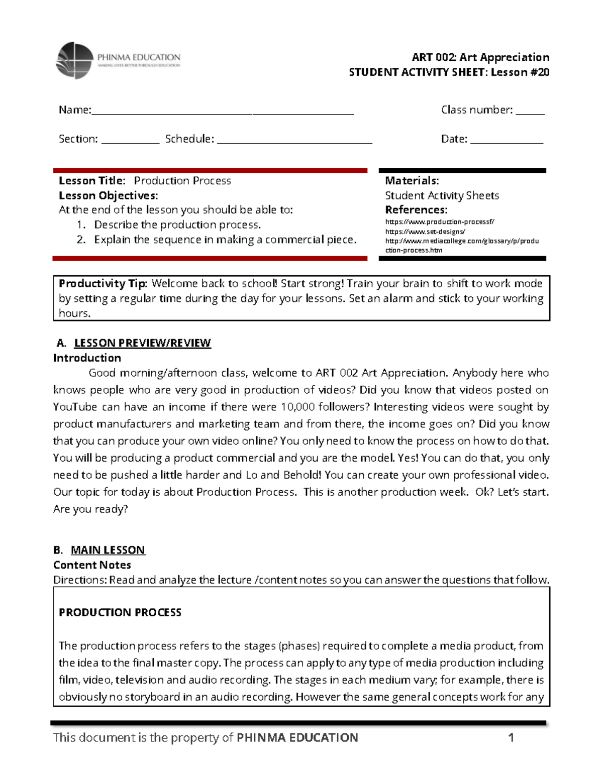 ART 002- Lesson 20 SAS - This file contains questions about the following SAS modules: I hope ...