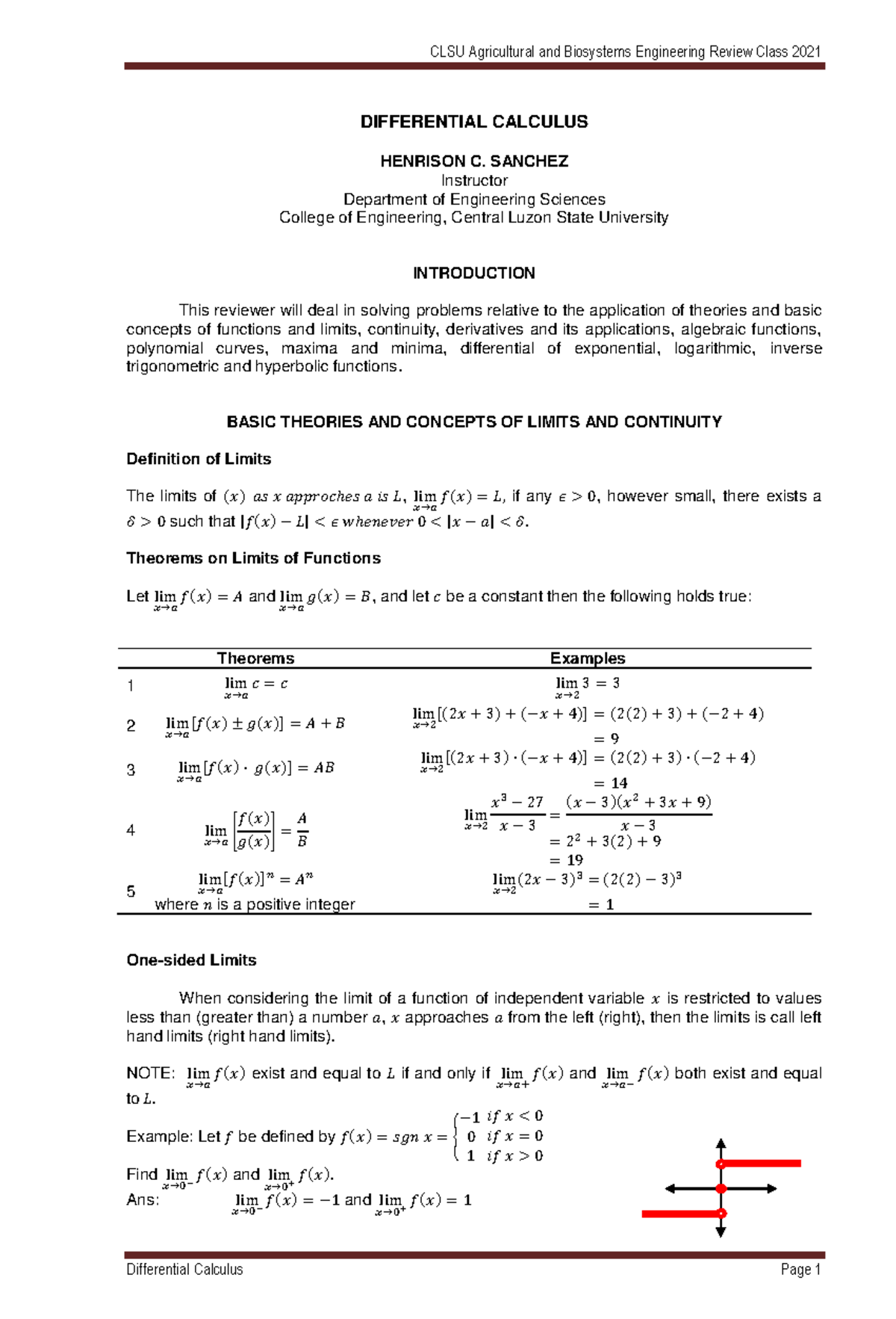 4Volume 2 04 Differential Calculus 2021 final - DIFFERENTIAL CALCULUS ...