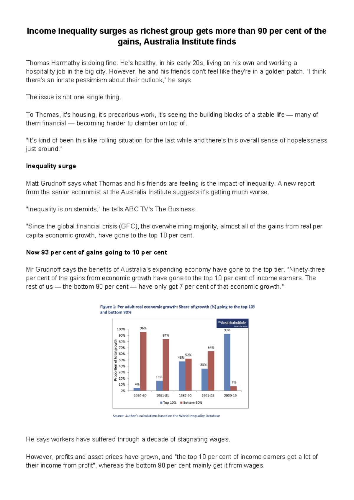 Inequality on steroids - Income inequality surges as richest group gets ...
