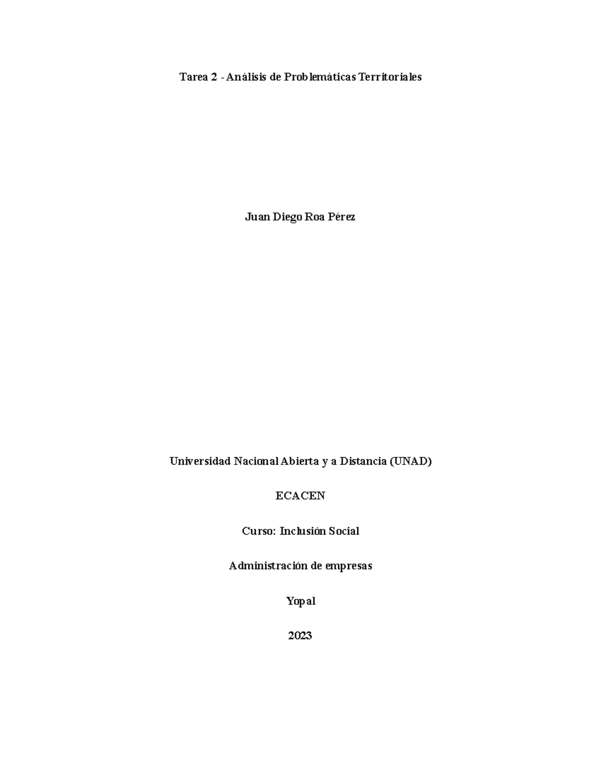 Juan Roa Tarea 2 40004 A 1394 - Tarea 2 - Análisis de Problemáticas ...
