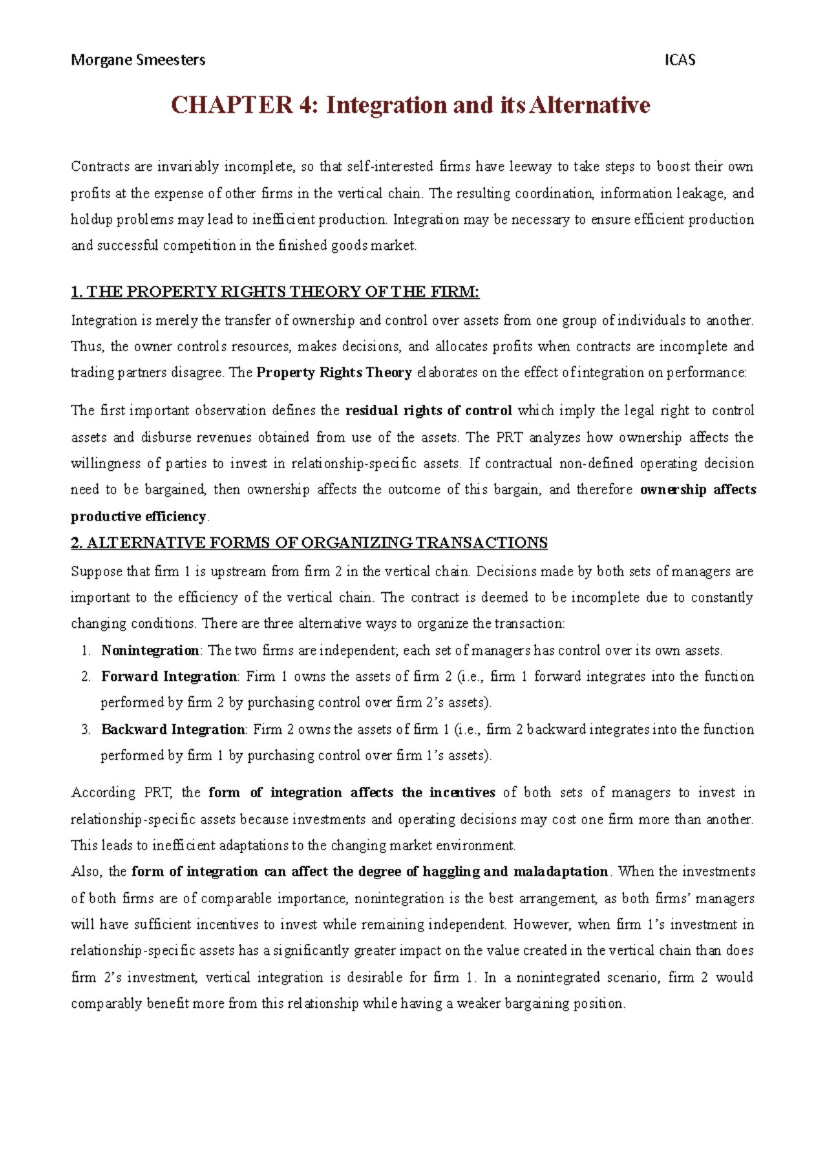 Chapter 4- Integration and its Alternative - CHAPTER 4: Integration and ...