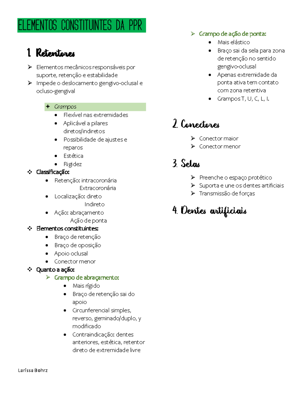 Elementos Constituintes DA PPR (Grampos, Conectores) - Introdução À ...