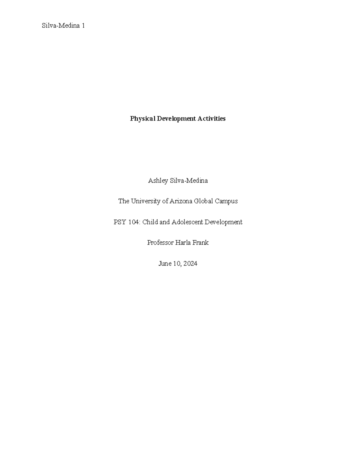 Community Child Development Center Proposal - Physical Development ...