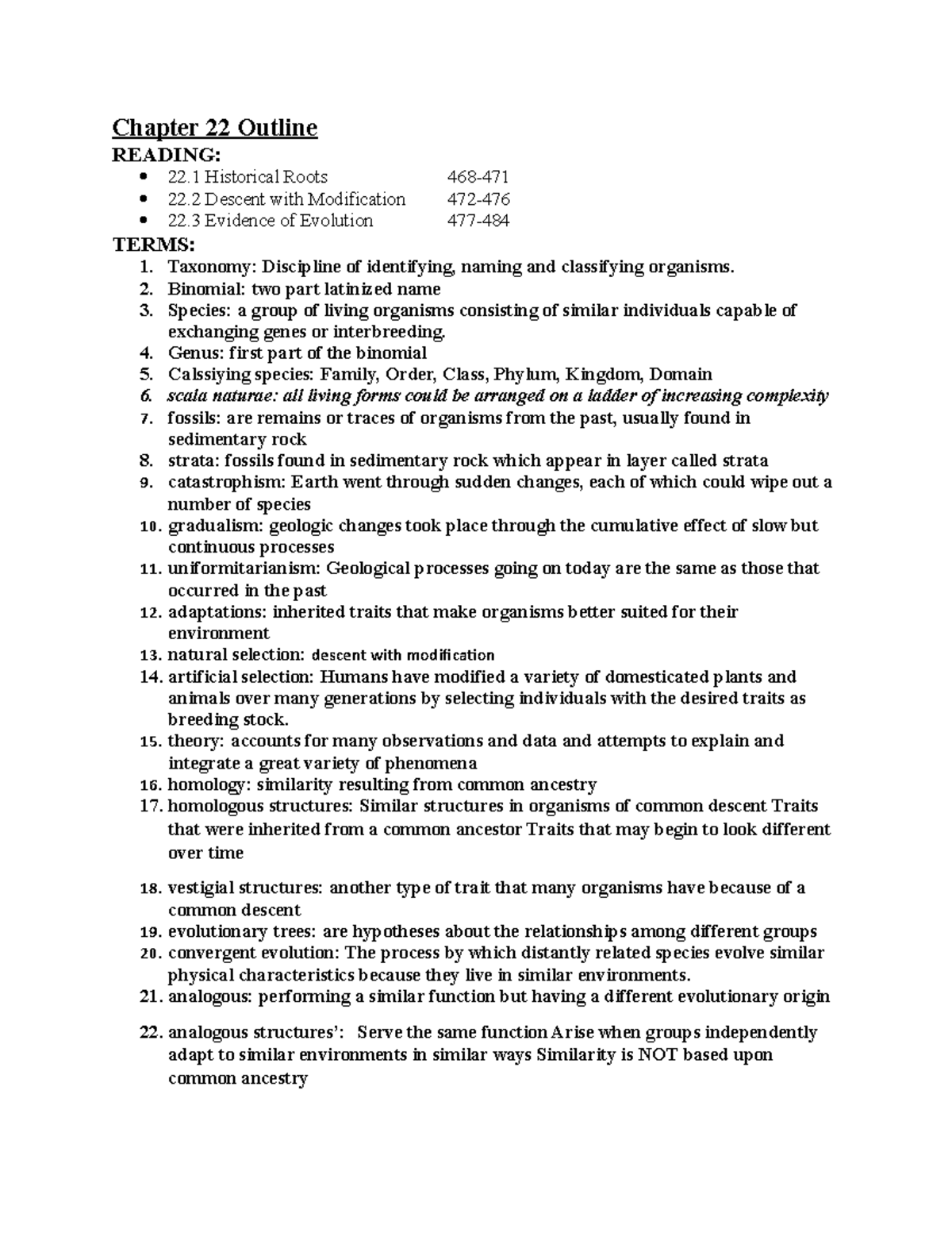 Chapter 22 Outline - Chapter 22 Outline READING: 22 Historical Roots ...