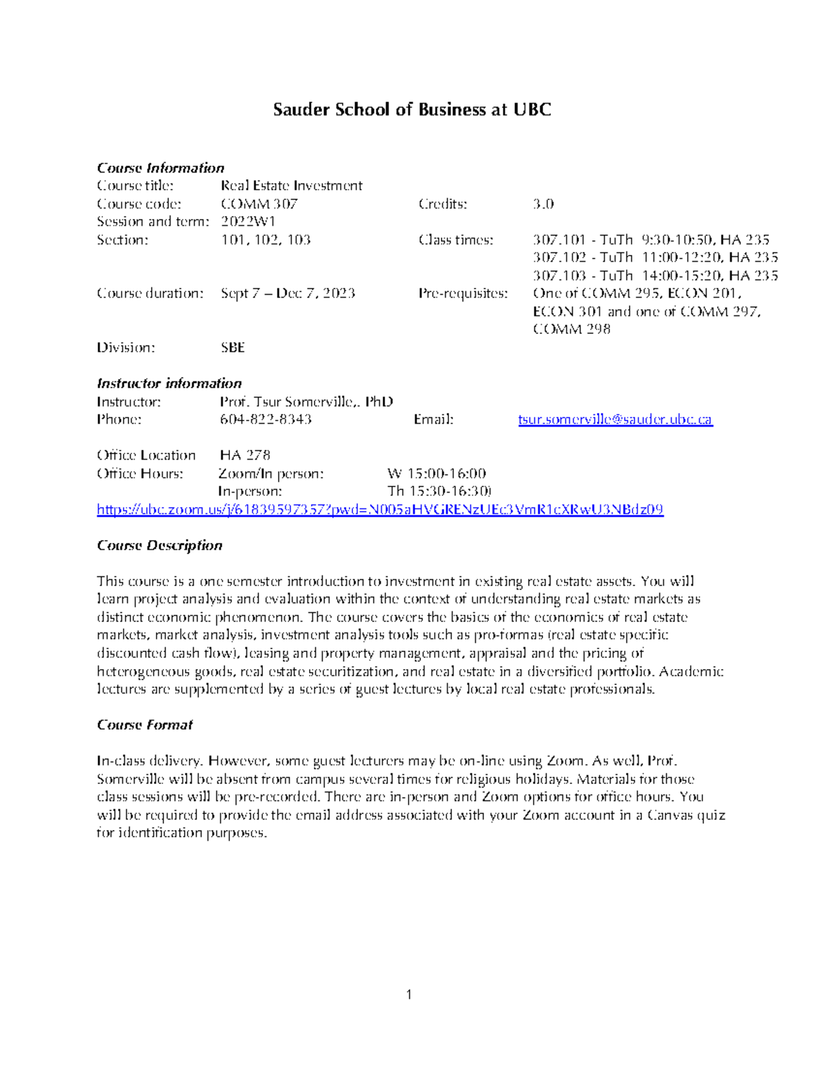 C307f23-Syllabus - syllabus - Sauder School of Business at UBC Course ...