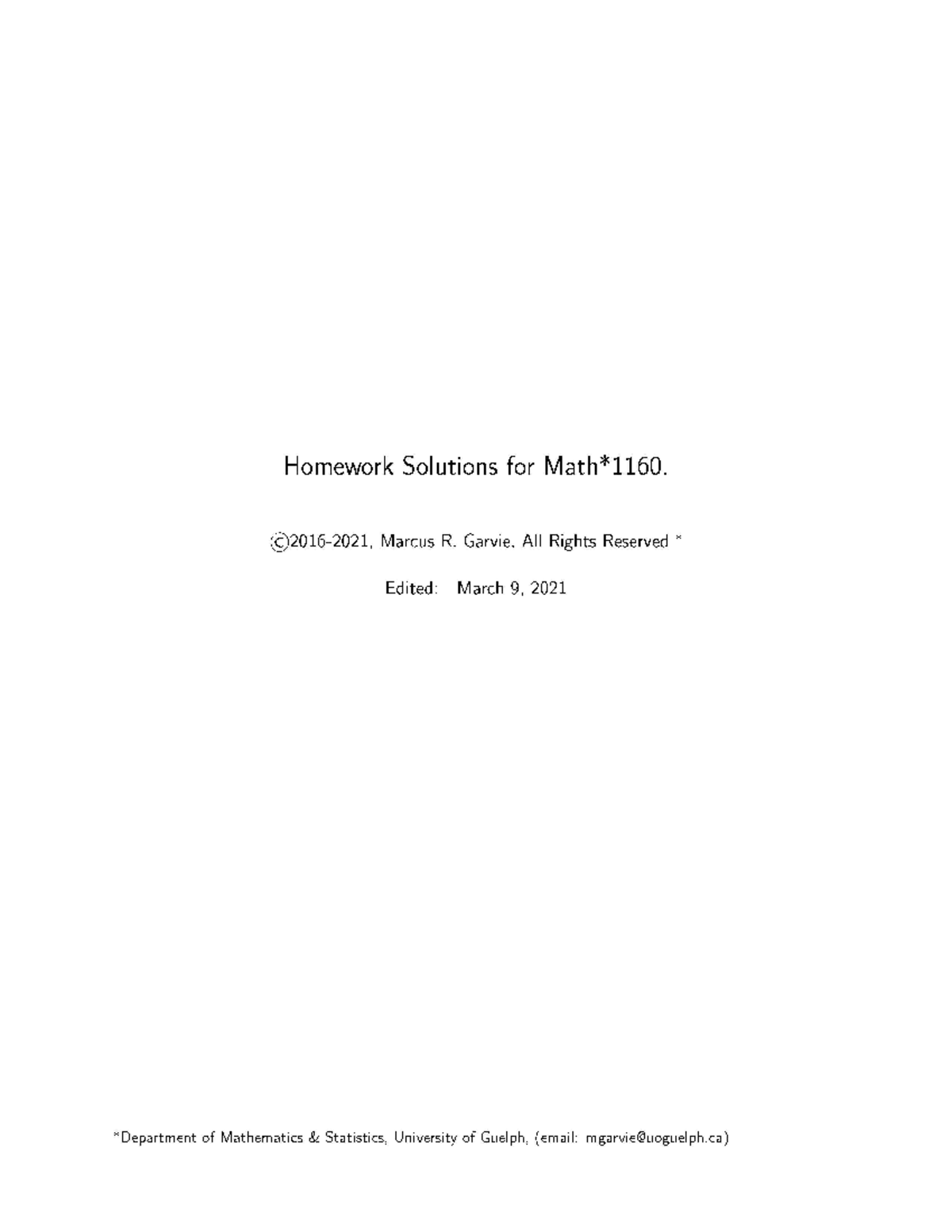 Homework Solutions copyright flat 1160 - Math 1160 - U of G - Studocu