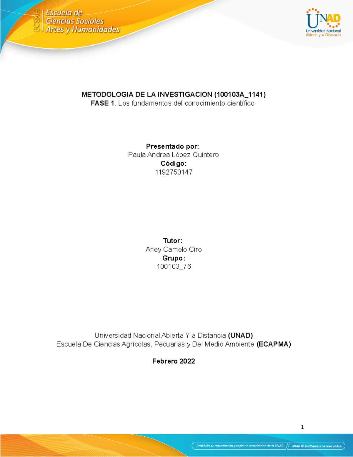 tematica escogida : cultura para la paz - METODOLOGIA DE LA ...