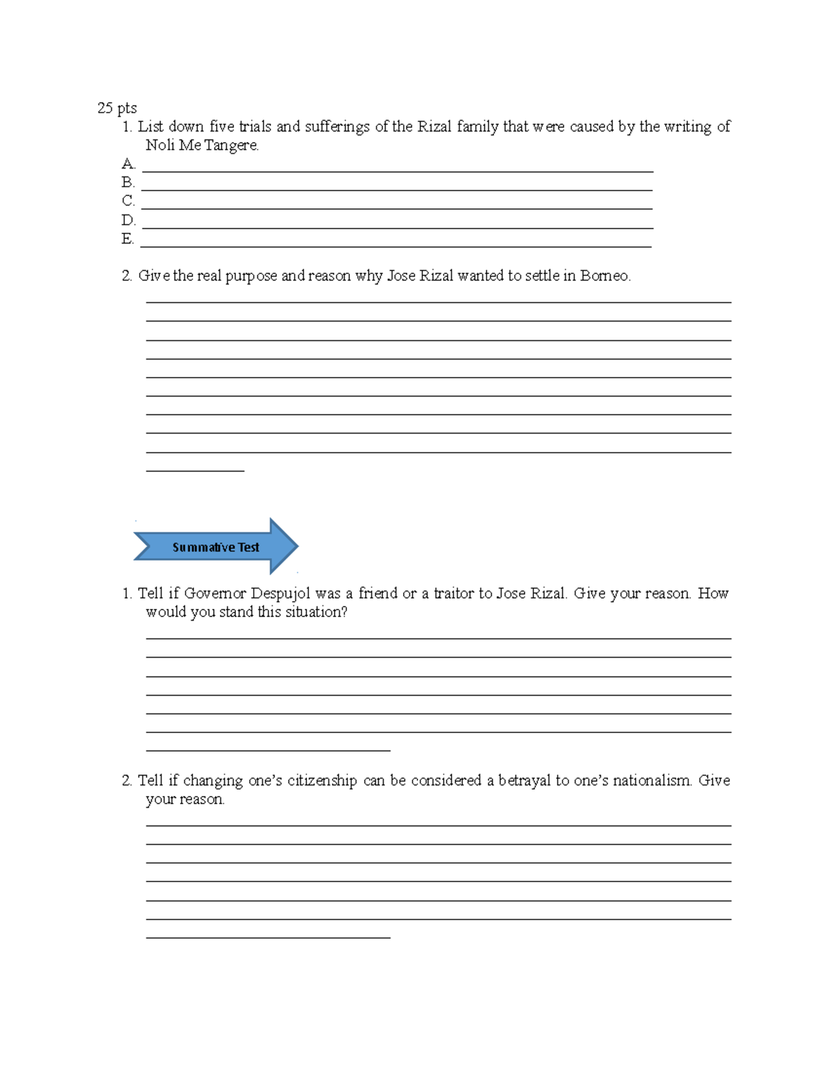 Activity 3 f - For final period series of activities for the students ...