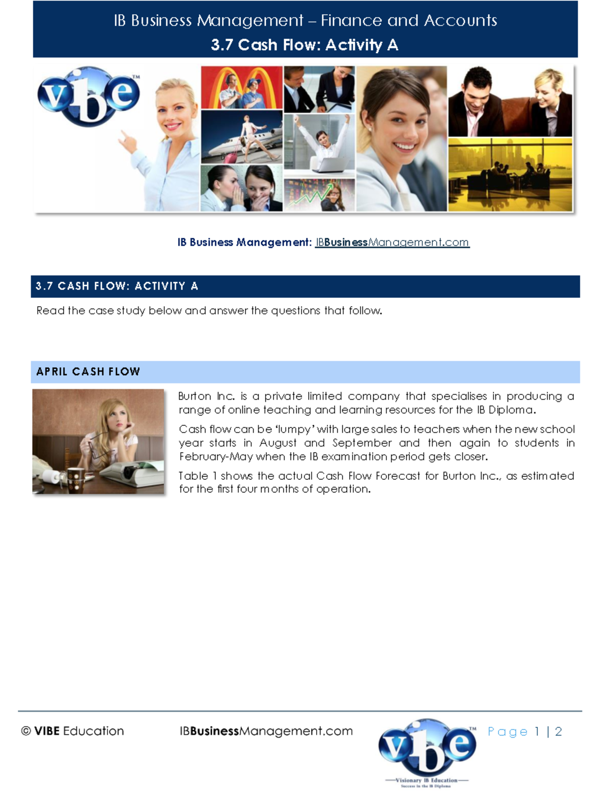 Ib business management - activity 3 - P a g e 1 | 2 IB Business ...