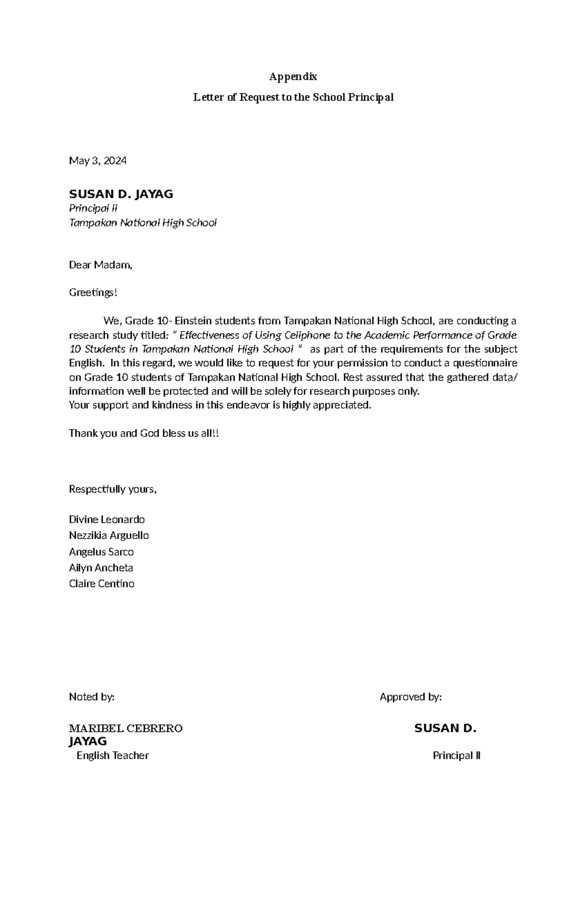 Appendix - j,kmjcfyiffrgjkokijuytyhujkl - Appendix Letter of Request to ...