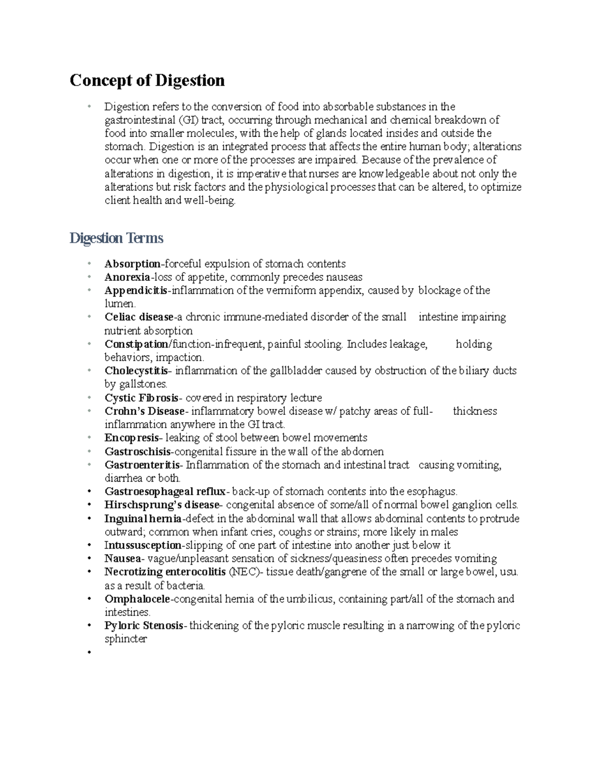 Concept of Digestion and terminologies - Concept of Digestion Digestion ...