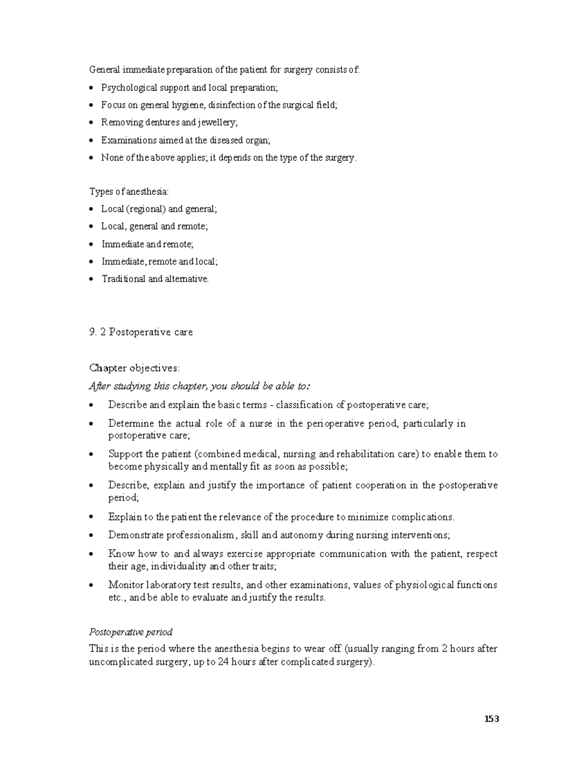 Postoperative care - Nurses are in every community – large and small ...