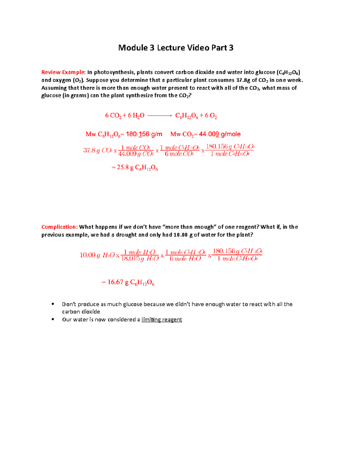 Module 3 Lecture Video Part 3 - Module 3 Lecture Video Part 3 Review ...