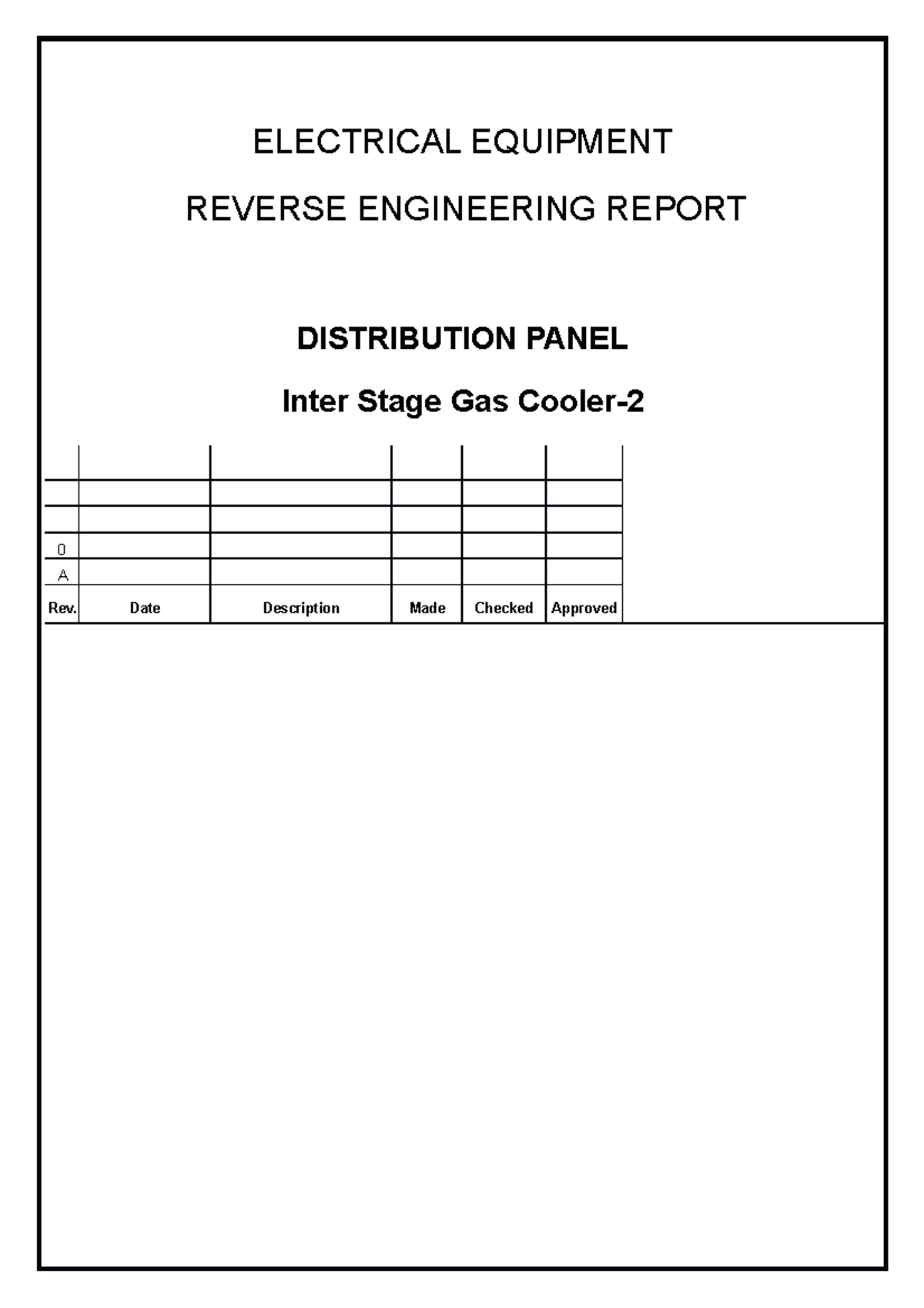 Reverse Engineering 14 - REVERSE ENGINEERING REPORT DISTRIBUTION PANEL ...