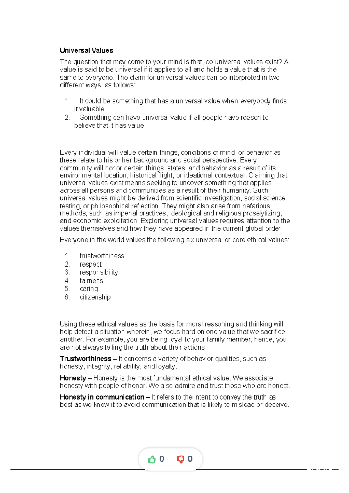 Universal-values-and-its-importance compress - Universal Values The ...