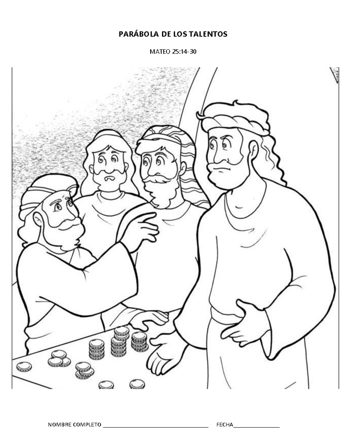Parabola DE LOS Talentos - Etica y ciudadania - PARÁBOLA DE LOS ...