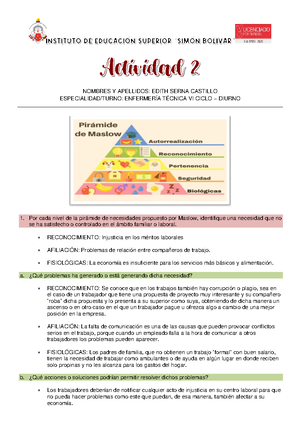 Actividad 1 - Inoformacion - NOMBRES Y APELLIDOS: EDITH SERNA CASTILLO ...