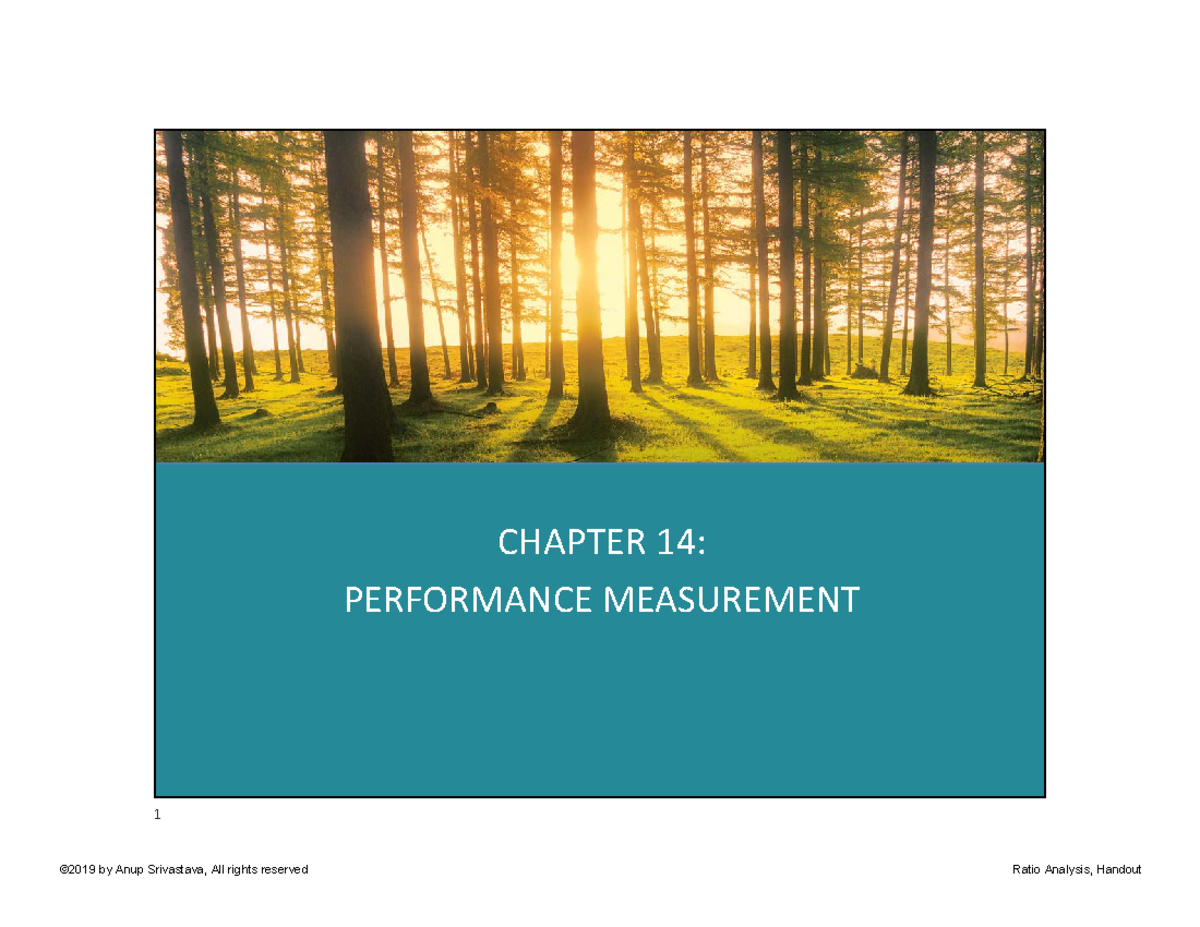 Chapter 14 - Performance Measurement - CHAPTER 14: PERFORMANCE ...