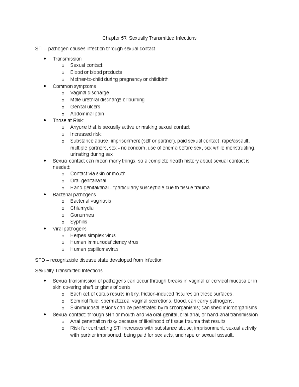 Chapter 57 - READDD - Chapter 57: Sexually Transmitted Infections STI ...