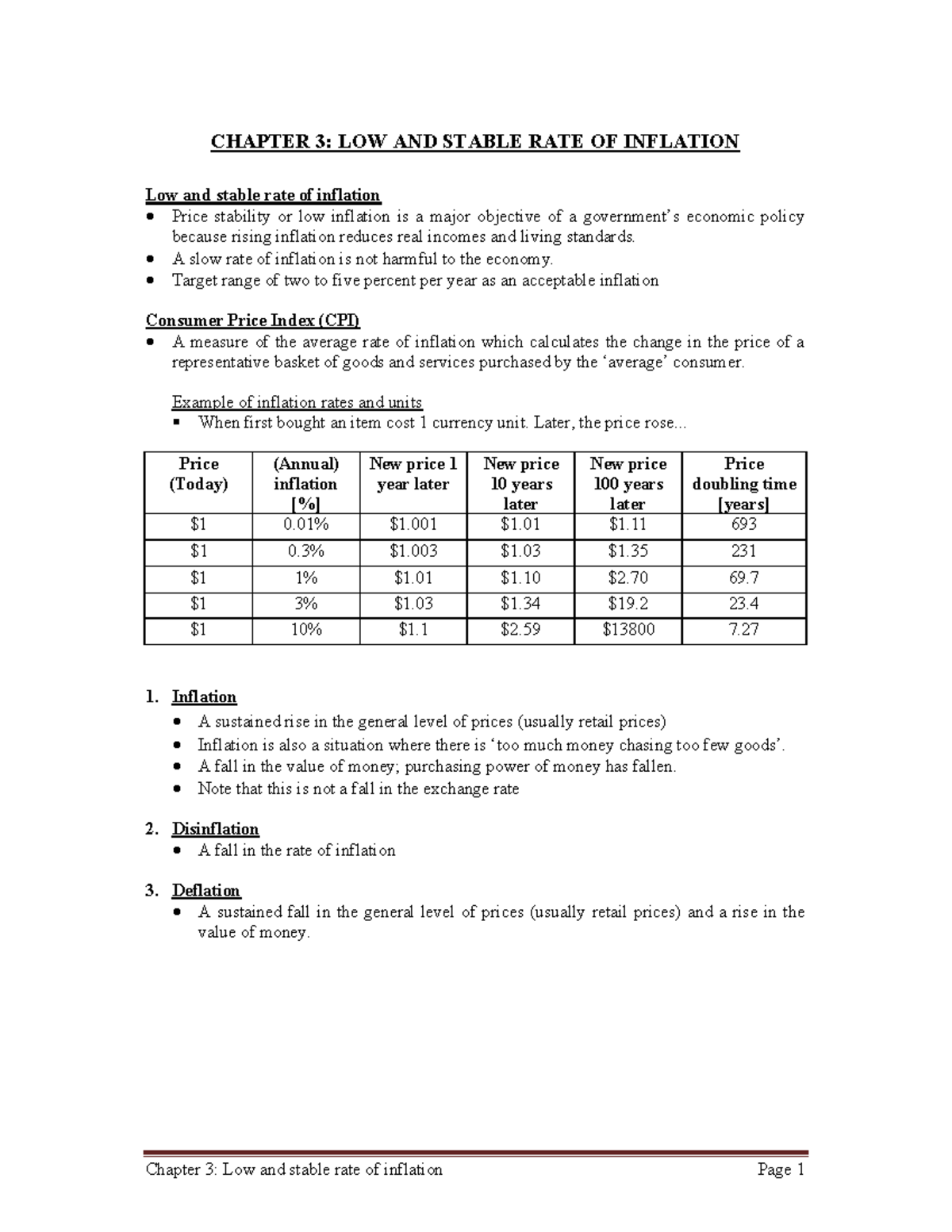 Chapter 3 - ggwp - CHAPTER 3: LOW AND STABLE RATE OF INFLATION Low and ...