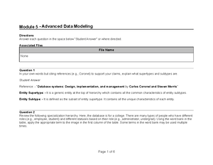 Module 4 - Assignment - cs.csld - Unit 2 – Design Concepts and Management Module 4 - Entity ...