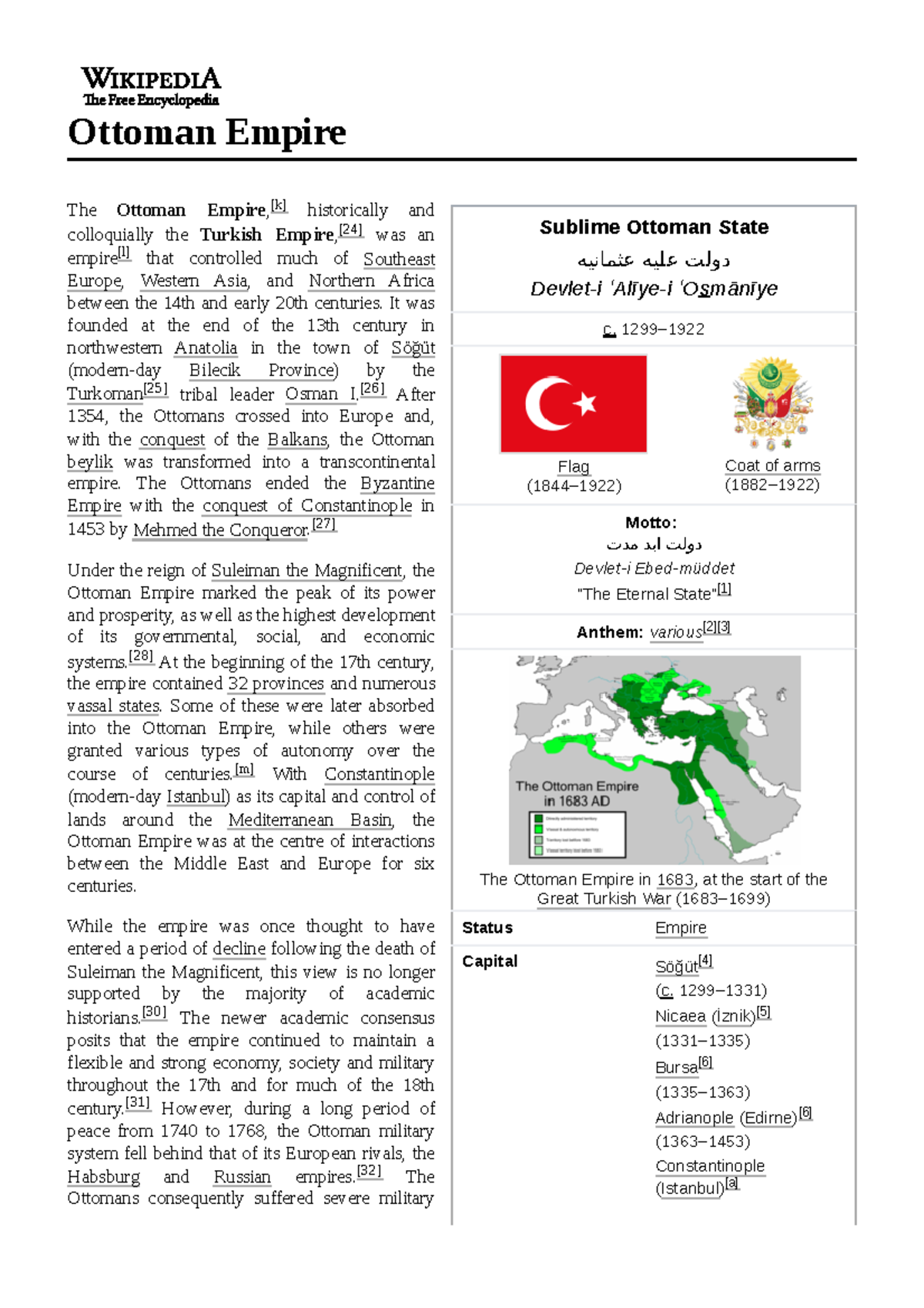 Ottoman Empire - MAAM DIZON - Sublime Ottoman State عثمانیه عليه دولت ...
