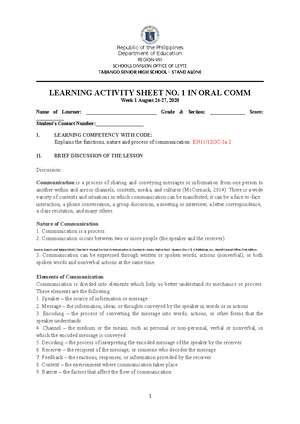 SSLG action plan - Department of Education Region III Schools Division ...