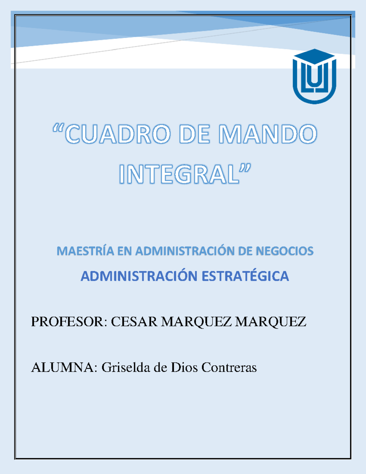 DE DIOS Contreras Griselda- Actividad 7- Modulo 4- Modelo DE Mando ...
