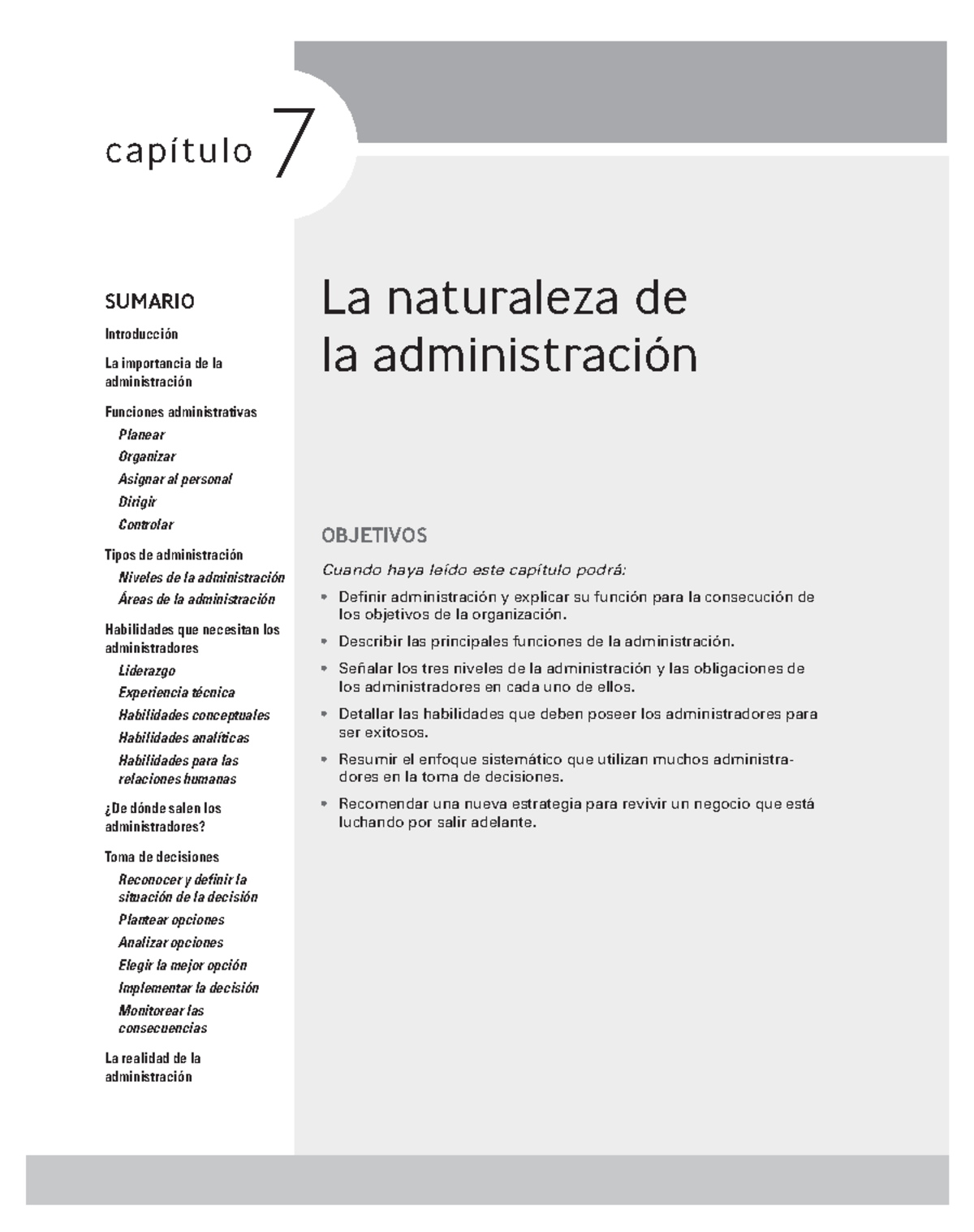 Ferrell-Cap. 7 La administracion - La naturaleza de la administración ...