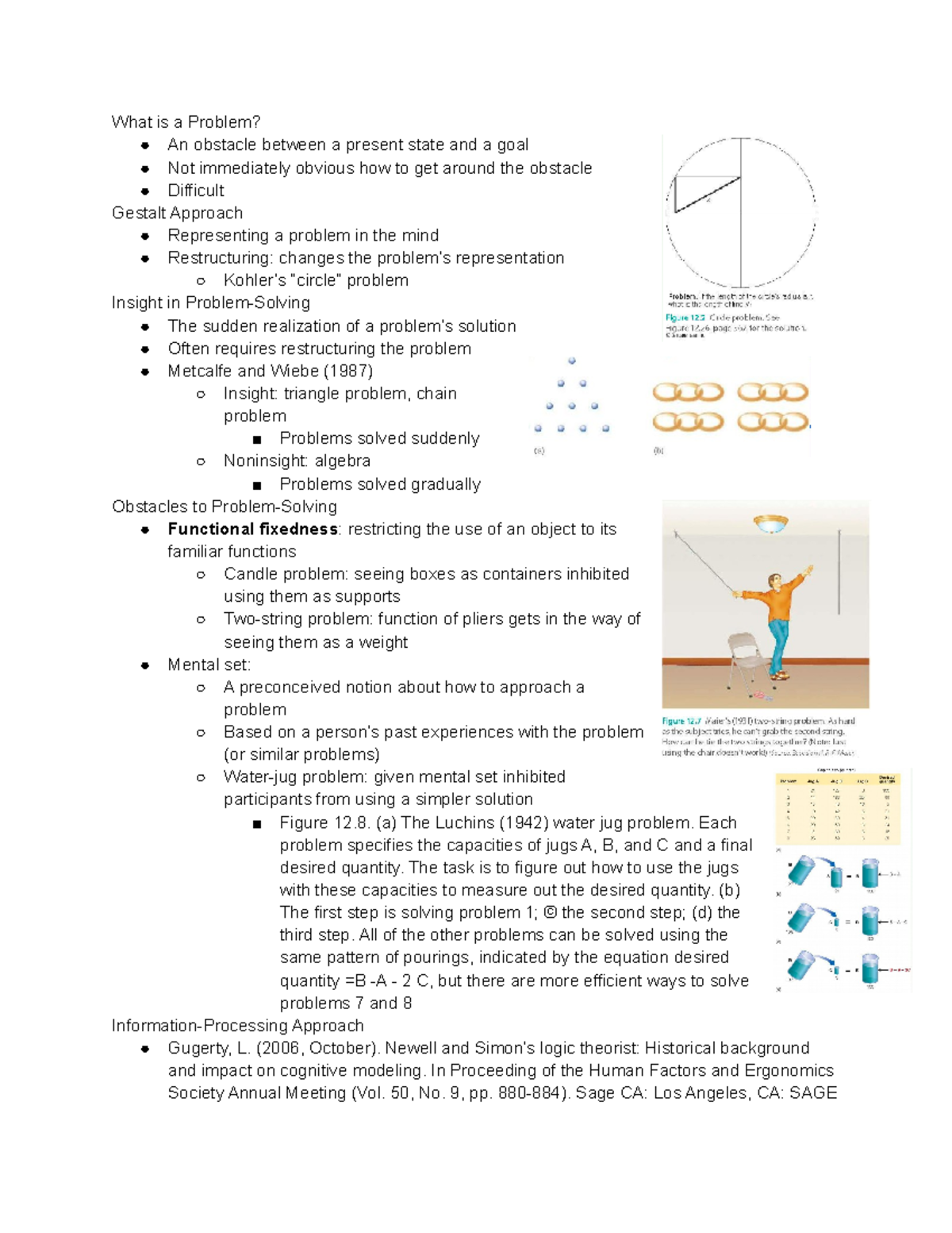 Cognitive Psychology- Problem Solving - What is a Problem? An obstacle ...