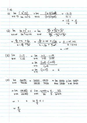 Limits and Continuity Notes - Calculus I Notes on Limits and Continuity ...
