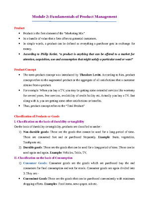 MM 003 - Classification of Market - Marketing management - Studocu