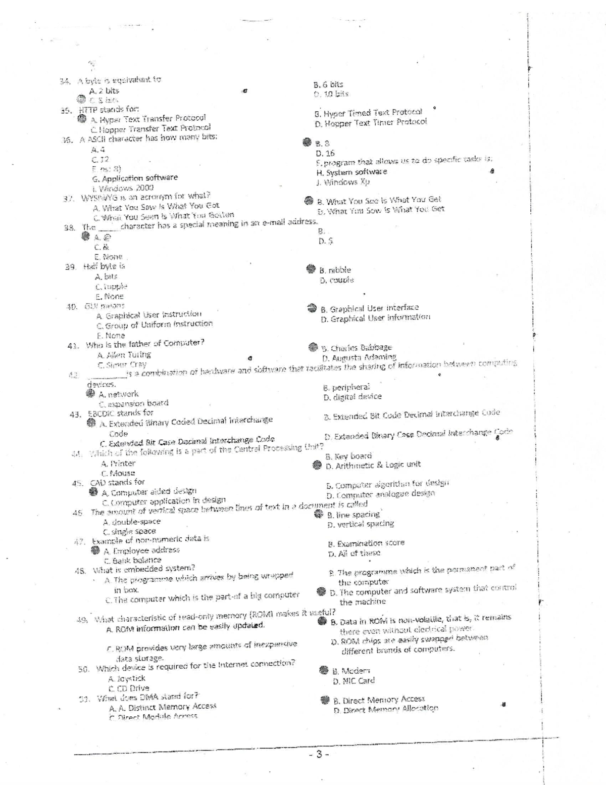 Scan Post Test Ed Tech 2 - Answer Drill - Educational Technology - Studocu