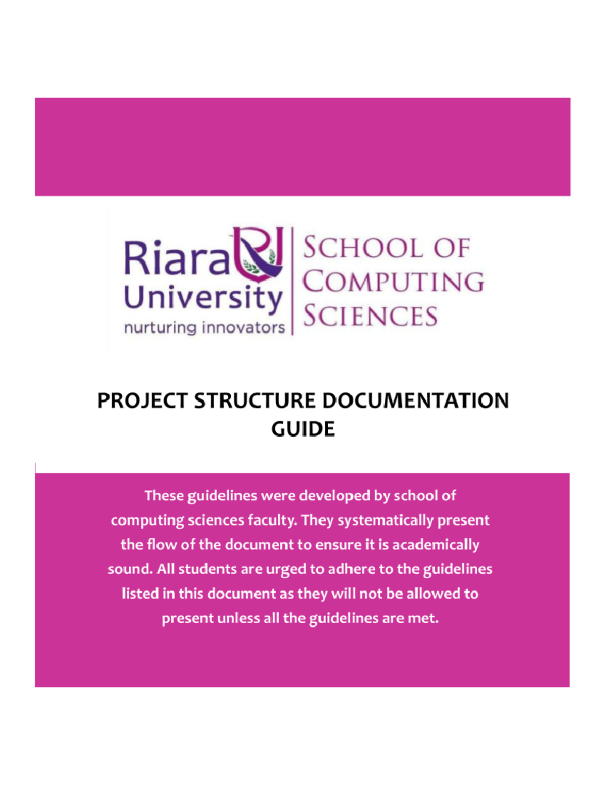 SCS Project Documentation Structure.docx - Project Name By Student Name ...