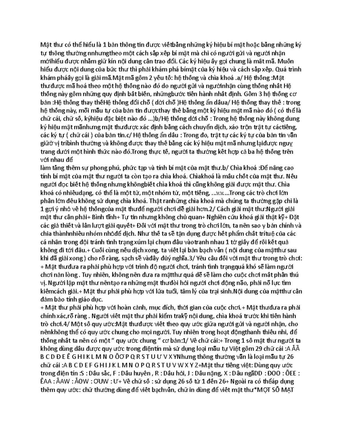 Mật Thư - Mật Thư - M t th có th hi u là 1 b n thông tn đ c viếếtbằằng nh ng ký hi u bí ậ ư ể ể ...