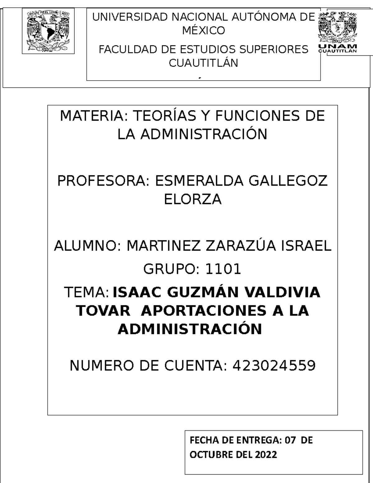 Isaac Guzman Valdivia WORD - UNIVERSIDAD NACIONAL AUTÓNOMA DE MÉXICO ...